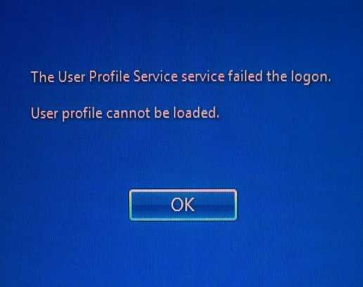 User profile service cannot be loaded Fix - BlogTechTips User profile service cannot be loaded Fix - BlogTechTips