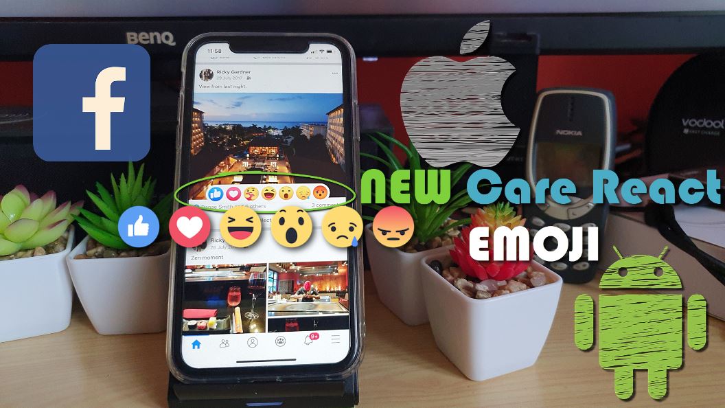How to Get Care React on Facebook for iPhone and Android - BlogTechTips