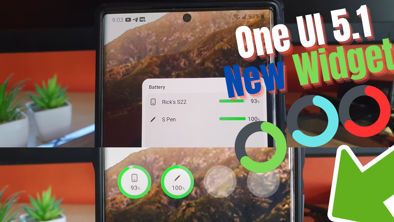 Samsung Galaxy S22 Ultra One UI 5 1 Update New Widget - BlogTechTips Samsung Galaxy S22 Ultra One UI 5 1 Update New Widget - BlogTechTips